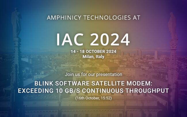 Amphinicy Technologies at IAC 2024 in Milan | Amphinicy Technologies
